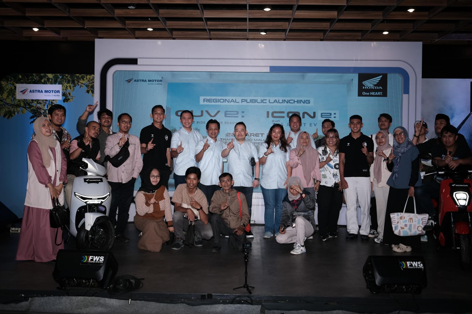 Astra Motor Sulsel Launching Motor Listrik ICON e: dan CUV e: